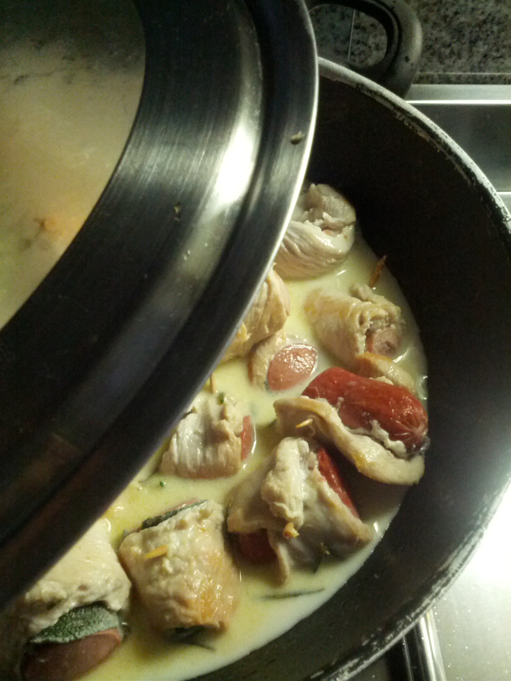 Little Turkey Roasts with Sage and Wiener Sausage | Easy Italian Cuisine