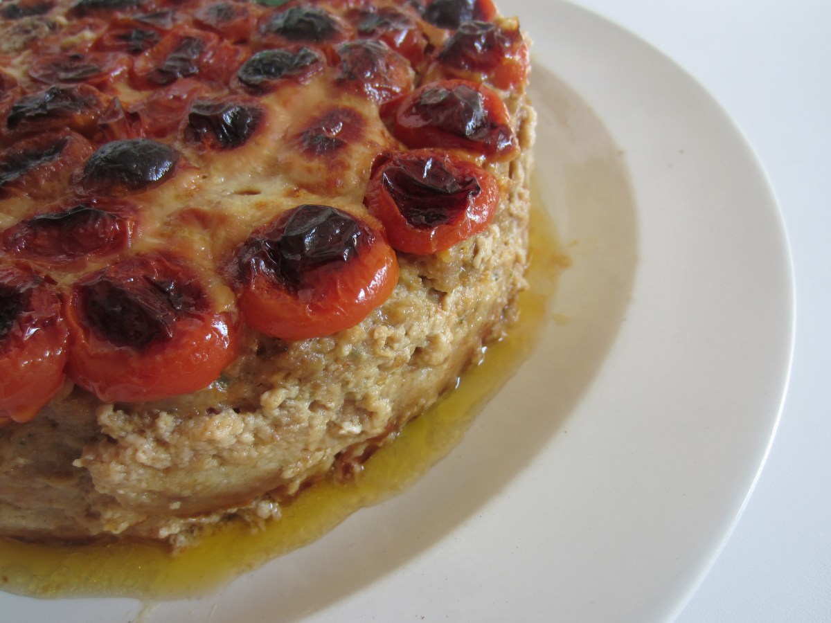 Meatloaf Baked Cake with Veal, Mediterranean Scents & Cherry Tomatoes ...